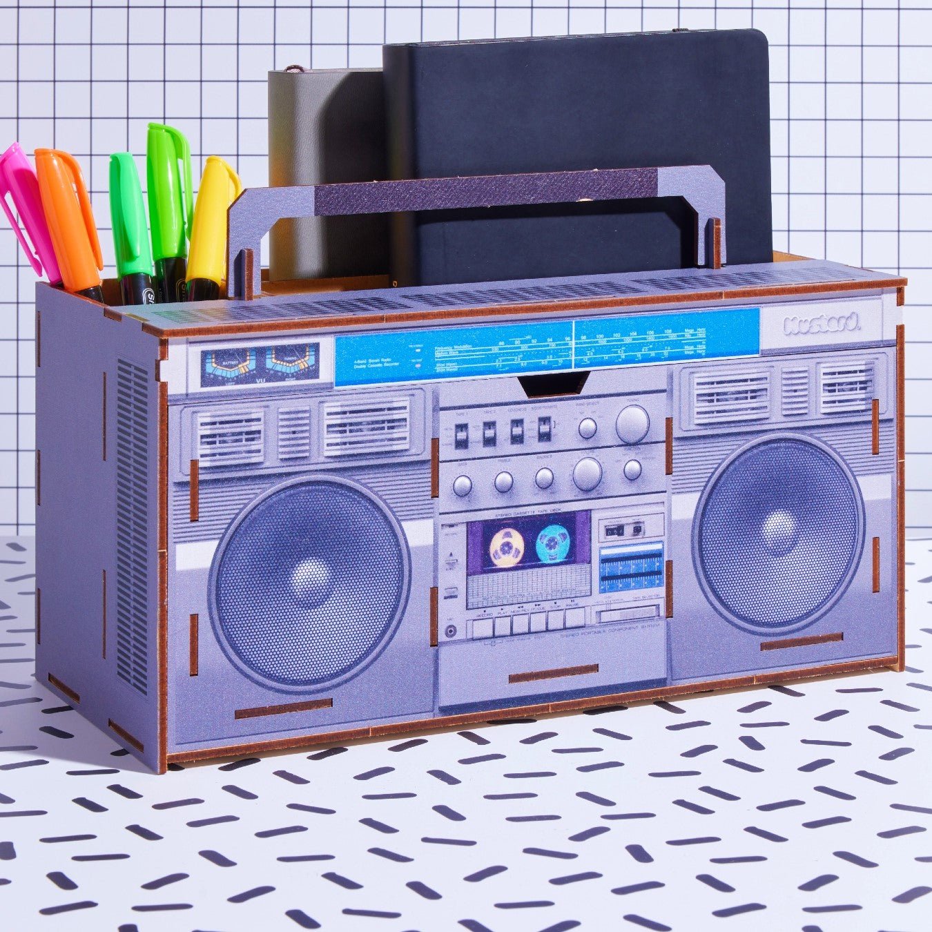 Boombox Desk Organiser - Mustard London