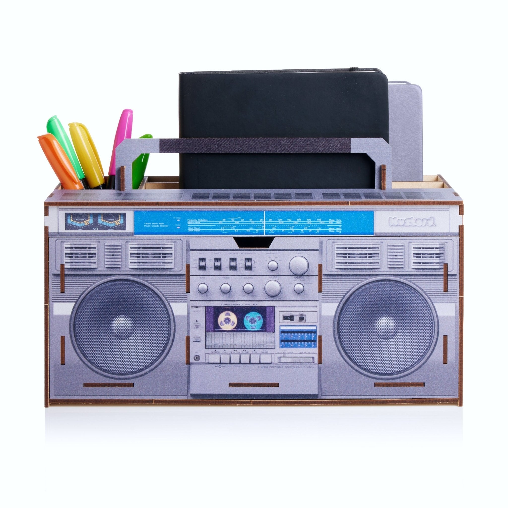 Boombox Desk Organiser - Mustard London