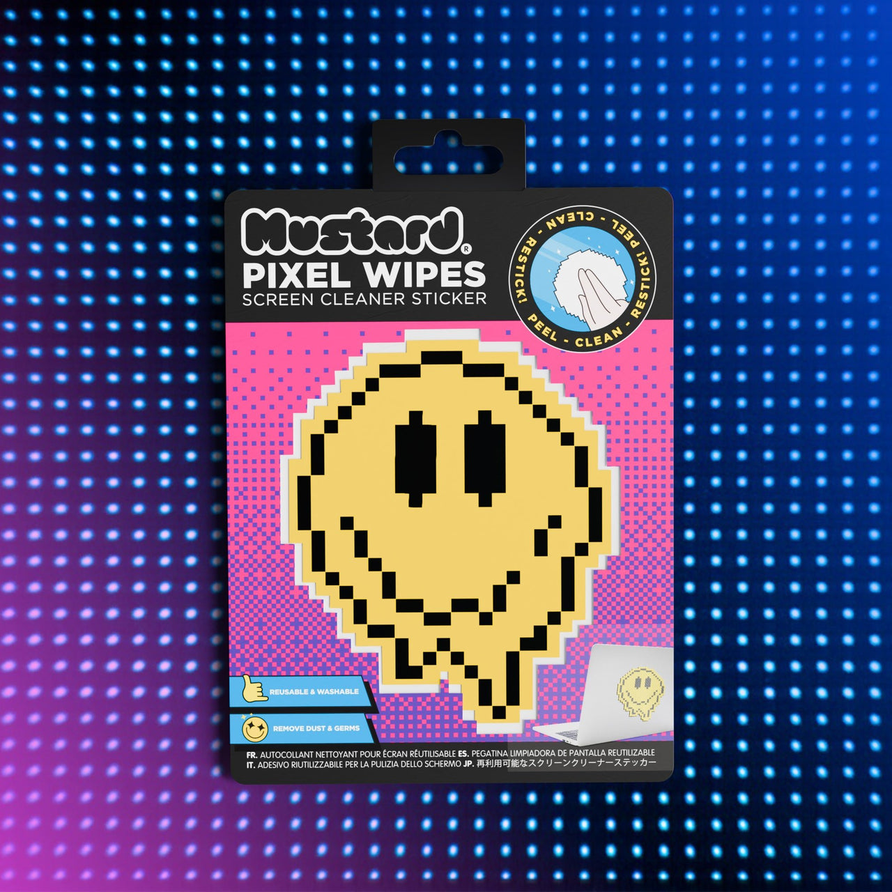 Pixel Wipes - A Microfibre Sticker That Cleans Your Screen - Mustard London