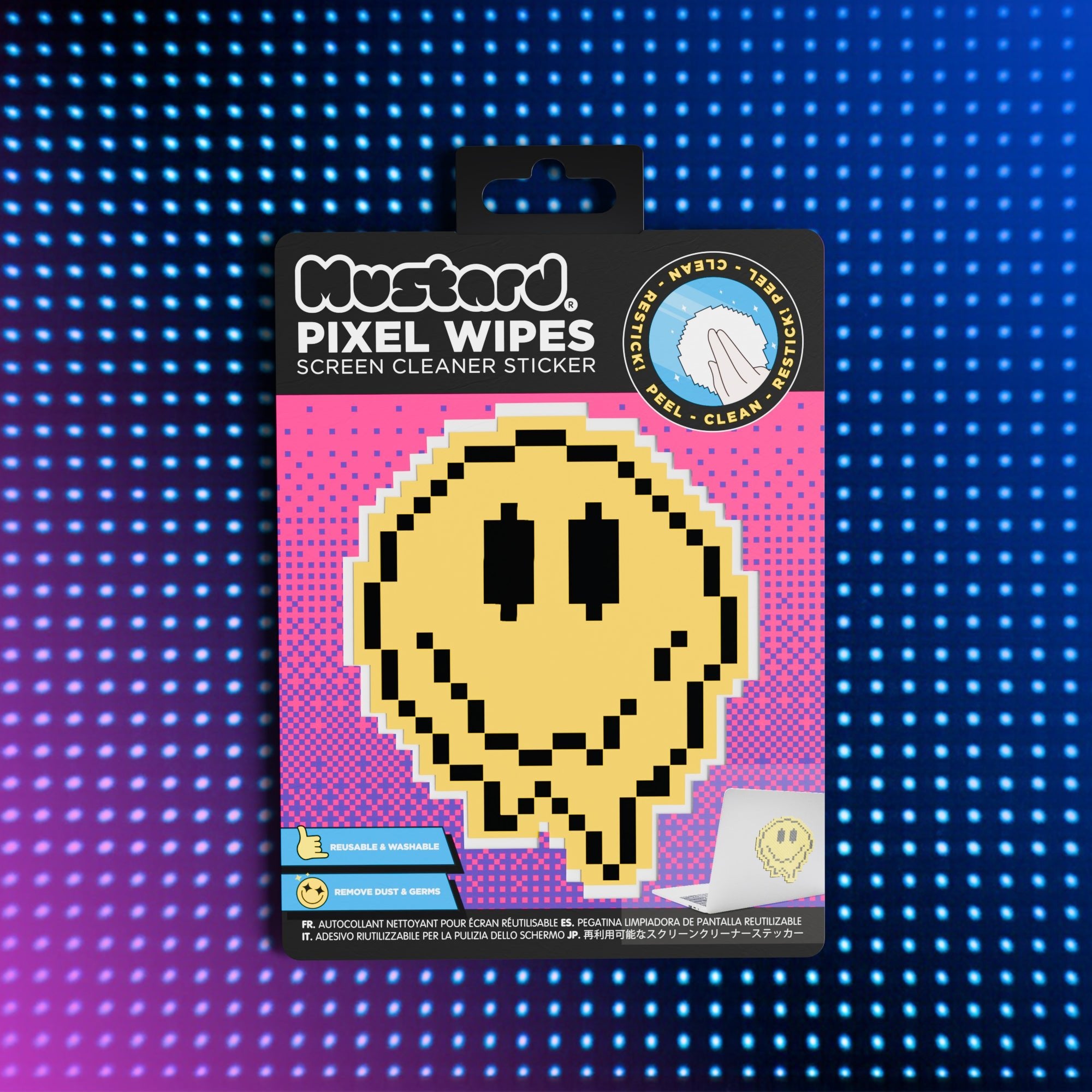 Pixel Wipes - A Microfibre Sticker That Cleans Your Screen - Mustard London