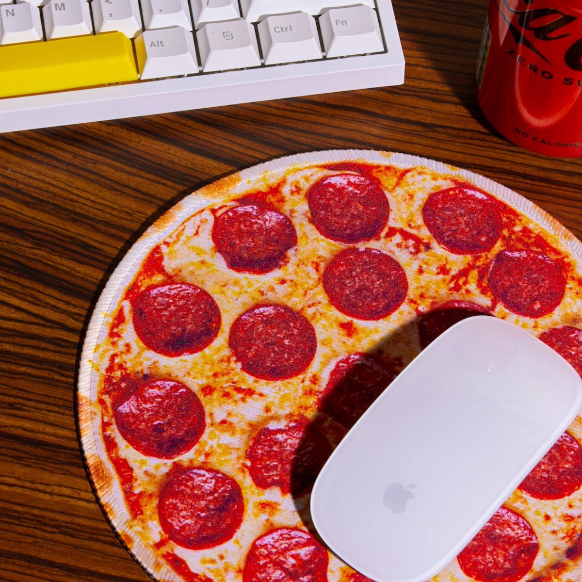 Pizza Mouse Desk Mousepad - Mustard London