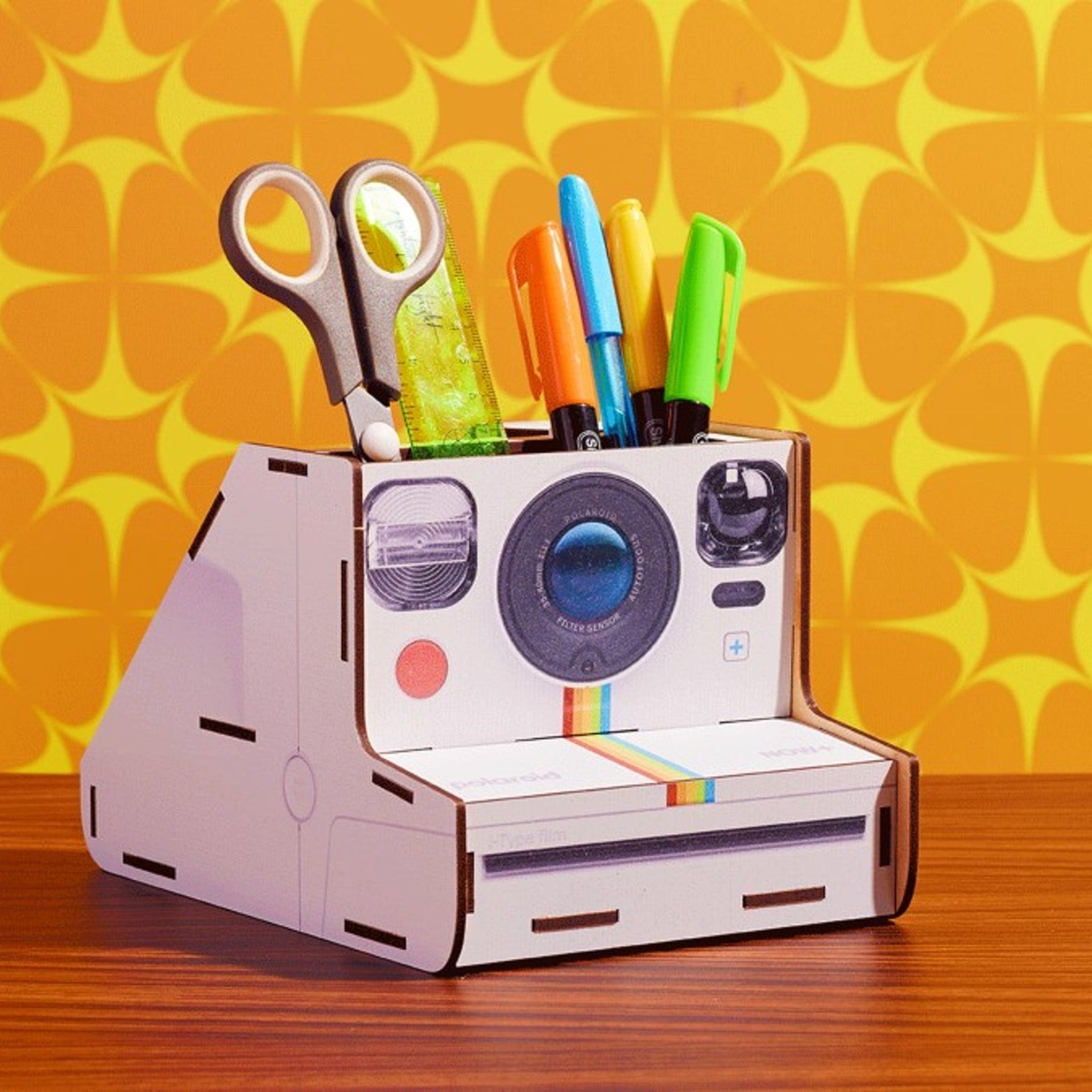 Polaroid Desktop Organiser - Mustard London