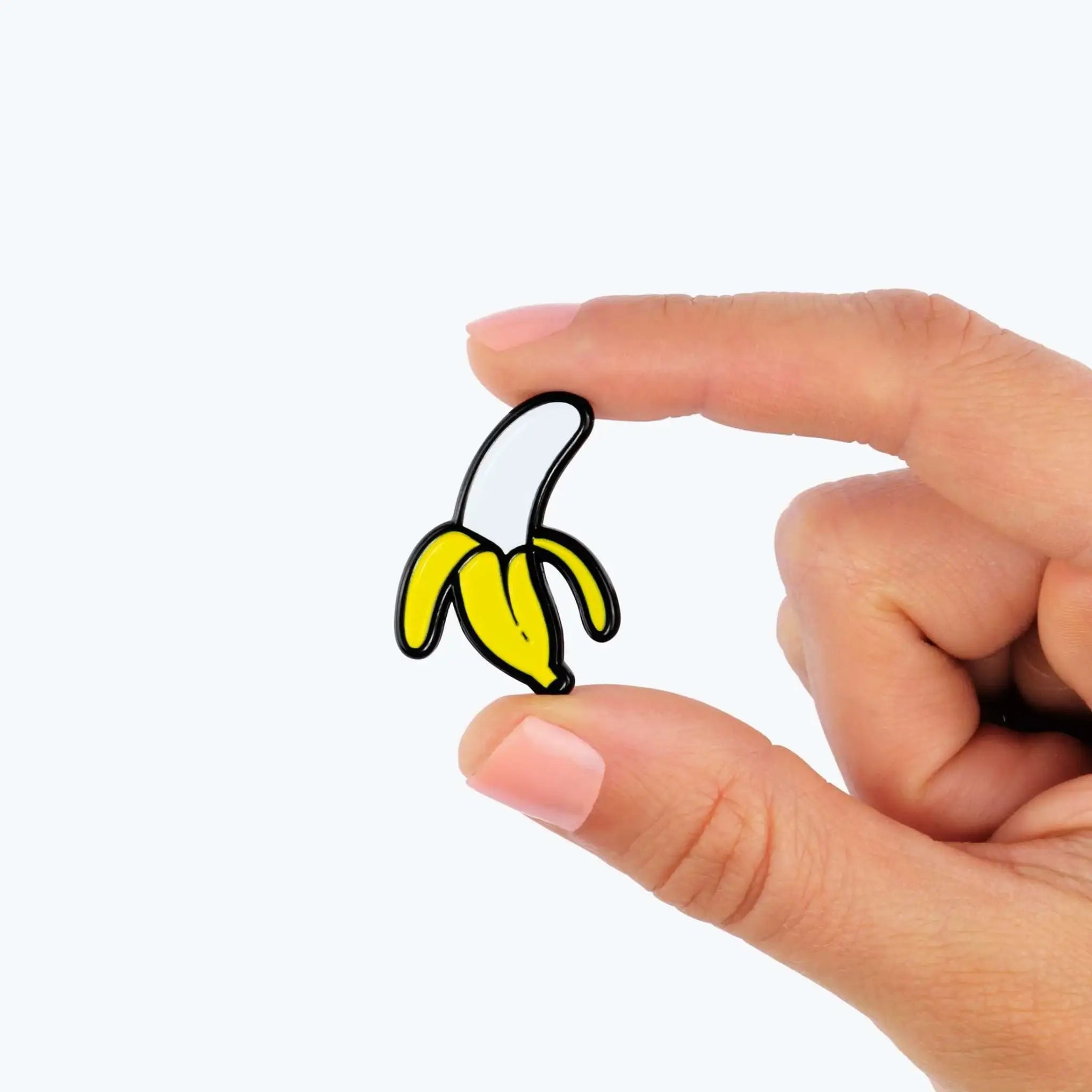 Banana Enamel Pin Badges - Mustard London