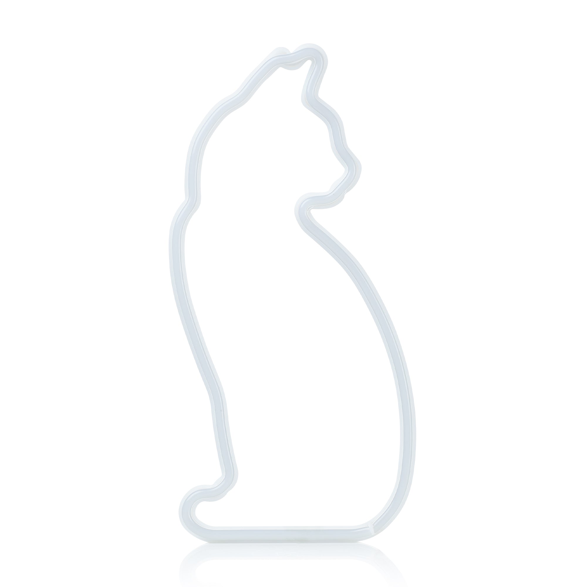 Cat Light Sitting LED Neon Light - Sitting - Mustard London