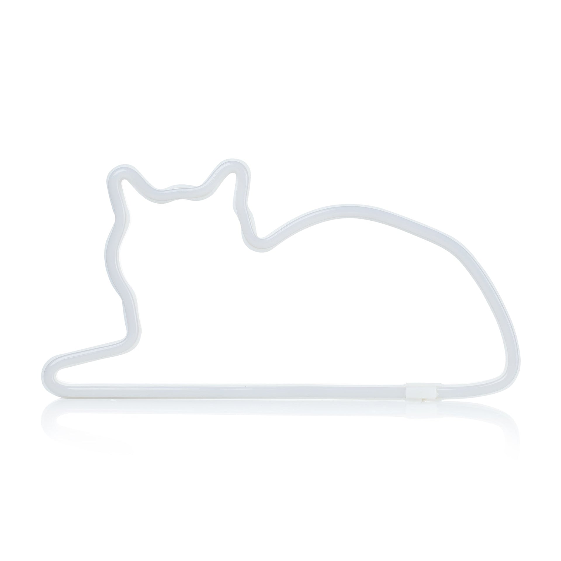 Cat Light Sitting LED Neon Light - Sitting - Mustard London