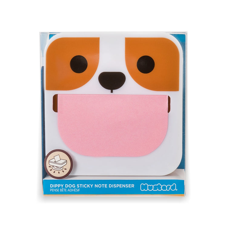 Dippy Dog Sticky Note Dispenser - Mustard London