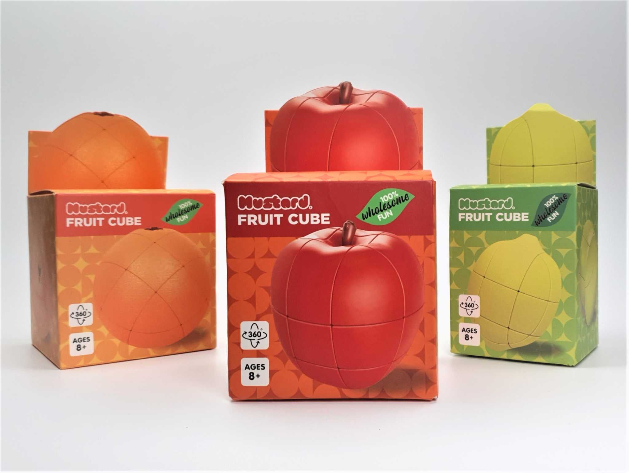 Fruit Cube Lemon Shaped Cube Puzzle - Mustard London