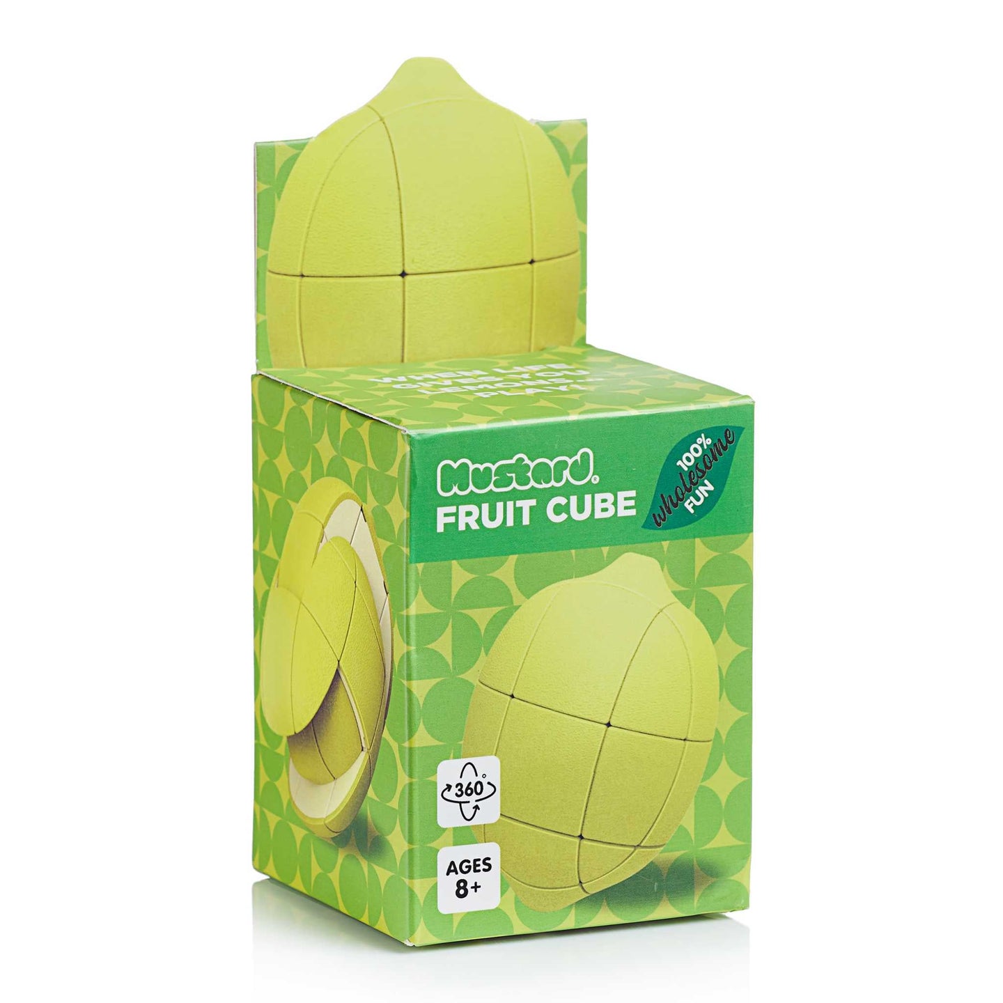 Fruit Cube Lemon Shaped Cube Puzzle - Mustard London