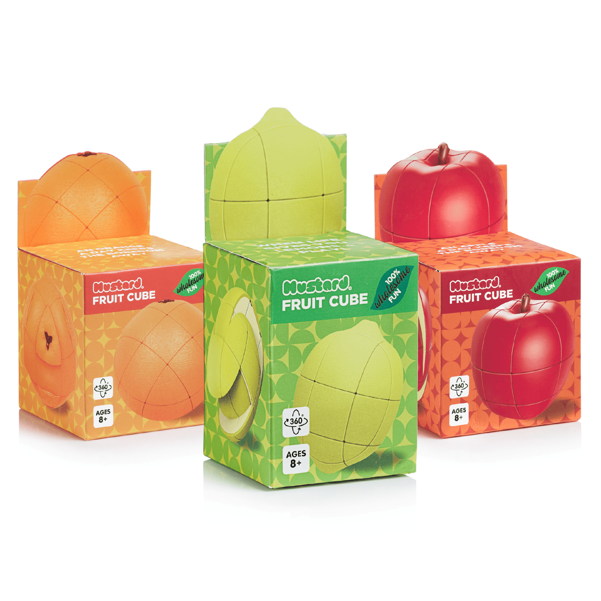 Fruit Cube Orange Puzzle Cube - Mustard London